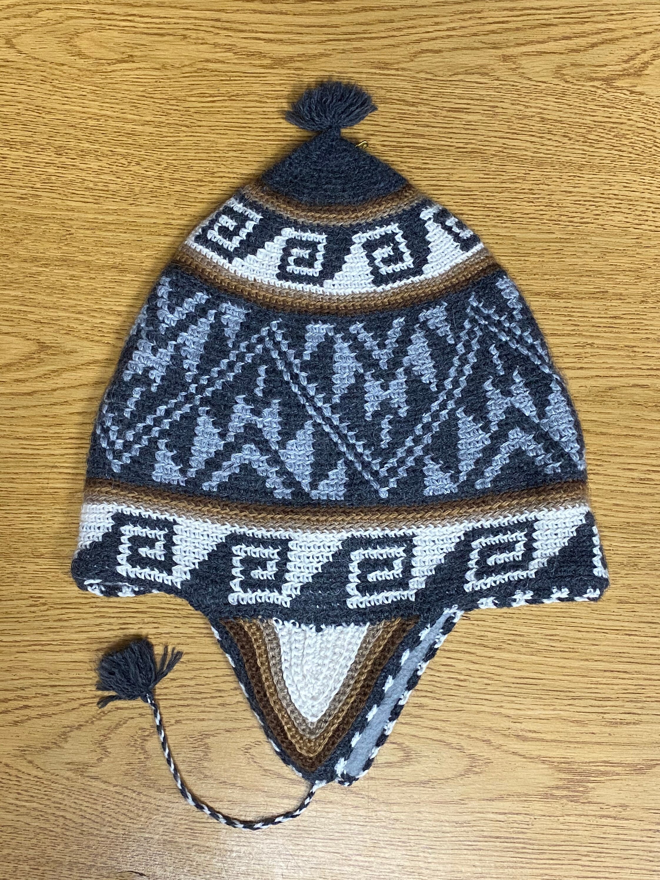 Alpaca Yarn Hand Crocheted Adult Chullo Hat - Etsy