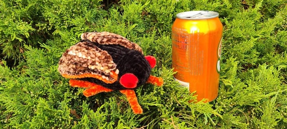 Brood X Straggler Cicada Plush orange Leg | Etsy