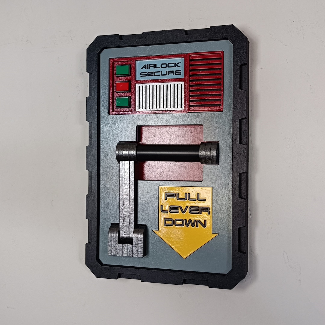 Sci-fi Inspired Airlock Door Handle Control Panel / 3d Prop Entry ...