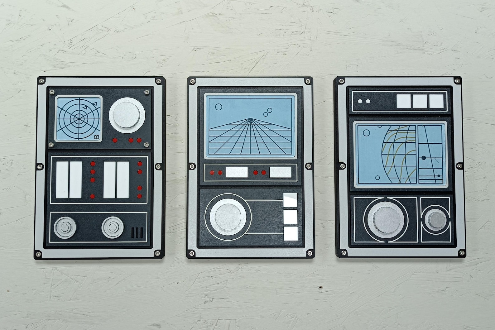 3D Sci-fi Control Panel Wall Art: Laser-cut MDF & Acrylic, Futuristic ...