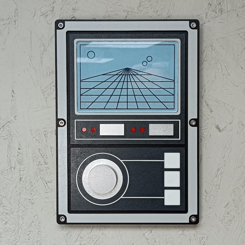 3D Sci-fi Control Panel Wall Art: Laser-cut MDF & Acrylic, Futuristic ...