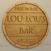 Personalised Wooden Barrel Pub Sign / Customisable Cask End Sign ...