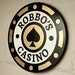 Personalised Large Poker Chip Wall Sign - Customised Casino Token ...