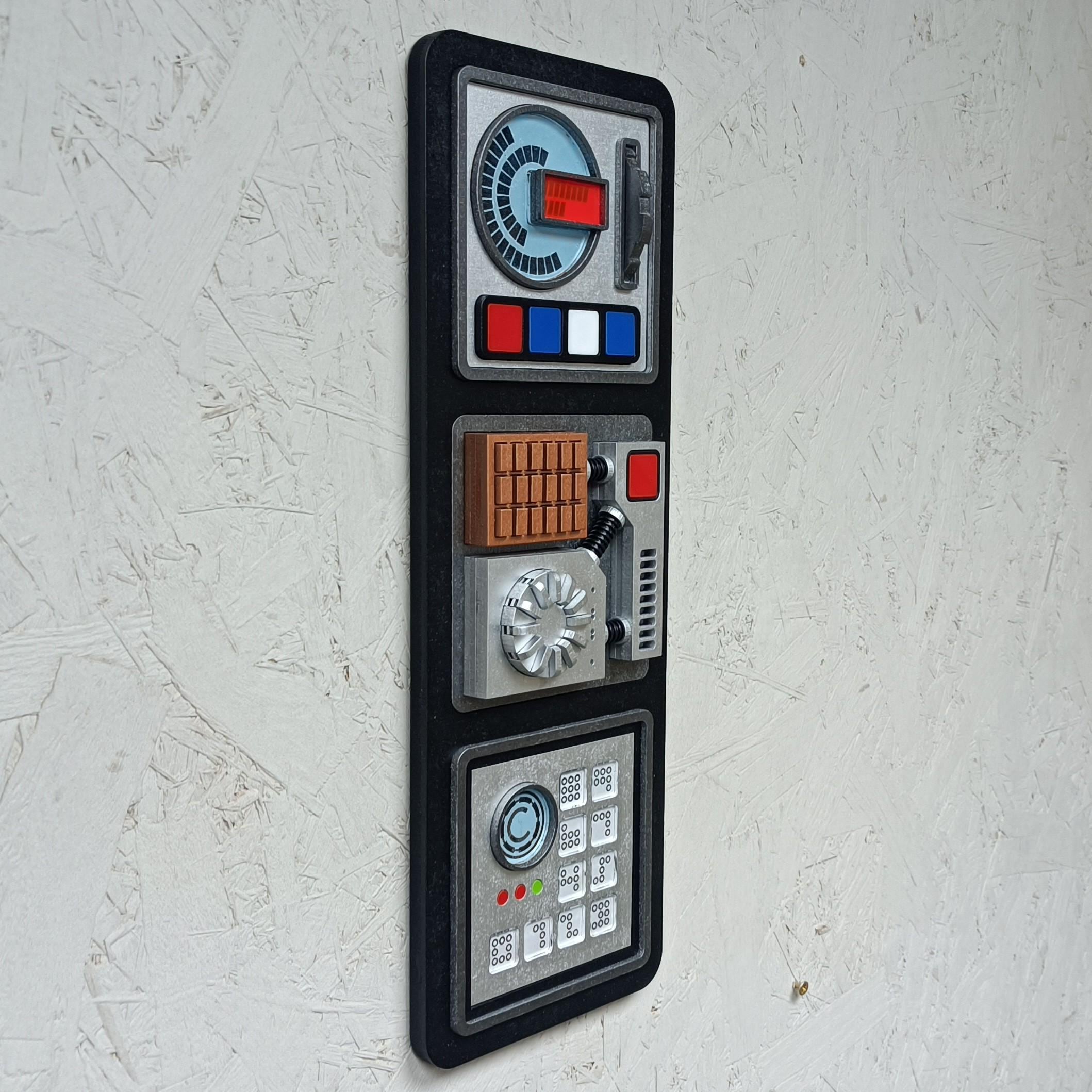 Sci-fi Inspired Tall Vertical Control Panel / 3d Prop Replica ...