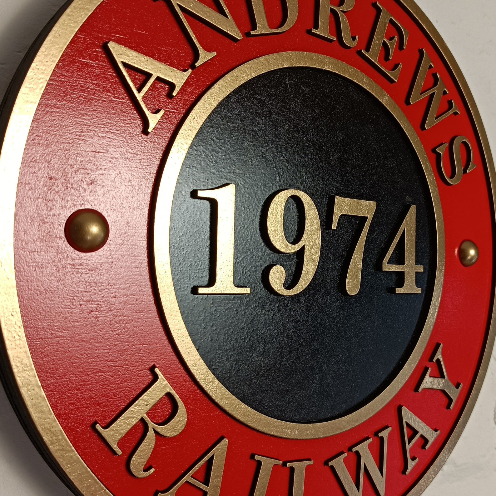 Personalised Vintage Brass Style Railway Sign / Railway - Etsy UK