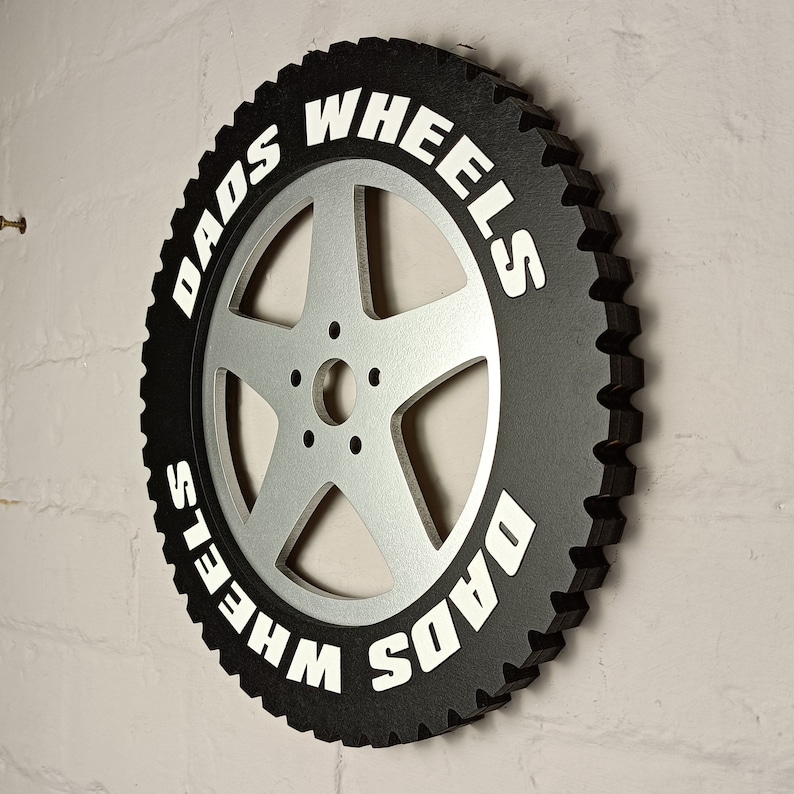 Personalised Garage Sign / Custom Car Tyre Wheel Plaque / | Etsy UK