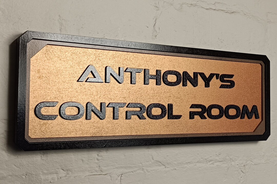 Sci-fi Inspired Personalised Sign - Futuristic Name Plaque - Space ...