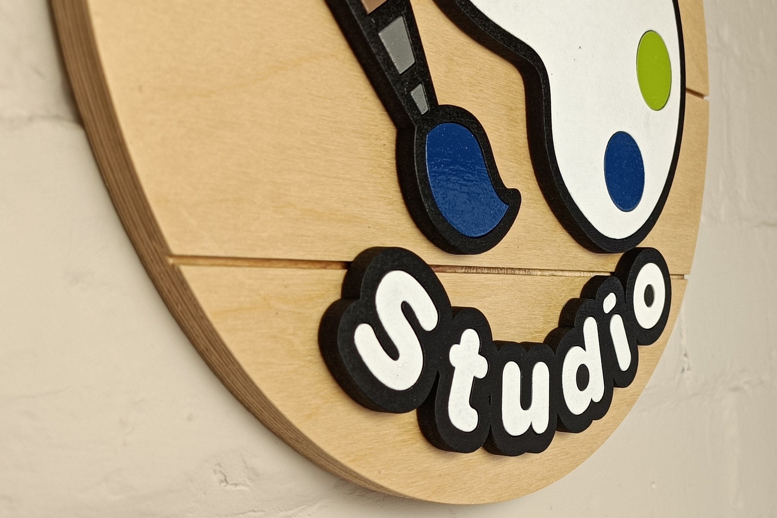 Personalised Art Studio Sign / Custom 3D Wooden Craft Hobby - Etsy UK