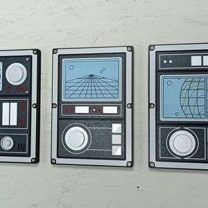 3D Sci-fi Control Panel Wall Art: Laser-cut MDF & Acrylic, Futuristic ...