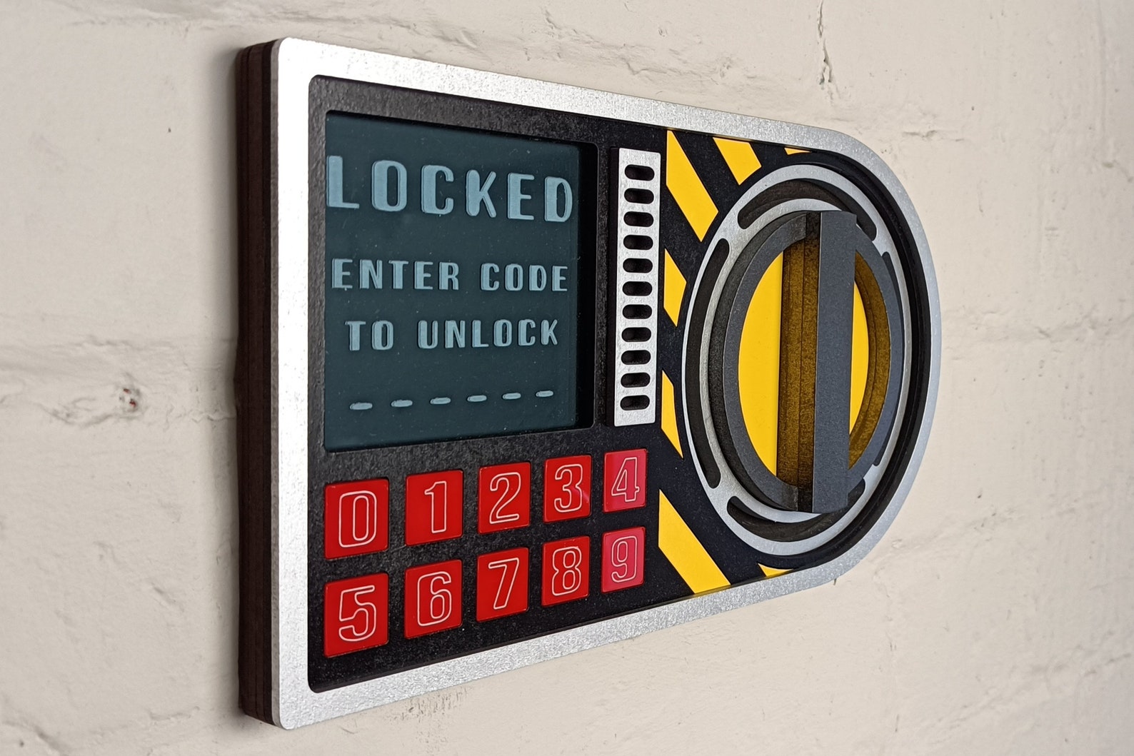 Sci-fi Door Lock Control Panel: 3D Prop Replica, Futuristic Wall Art - Etsy