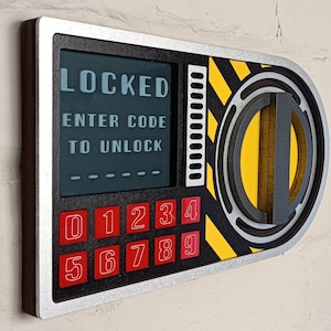 Sci-fi Inspired Door Lock Control Panel / 3d Prop Entry Handle Replica ...