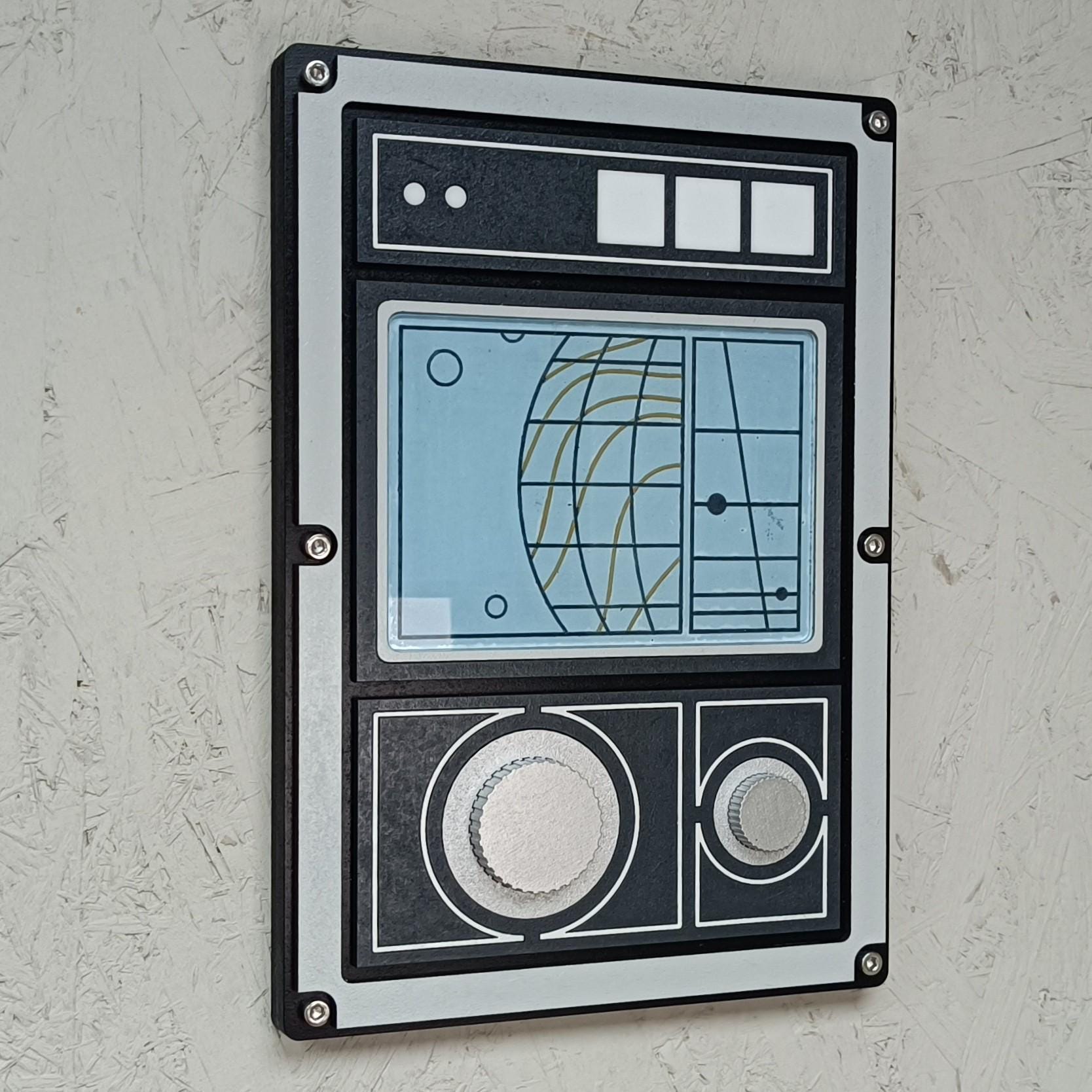 3D Sci-fi Control Panel Wall Art: Laser-cut MDF & Acrylic, Futuristic ...