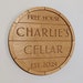 Personalised Wooden Barrel Pub Sign: Custom Family Name Home Bar Decor ...