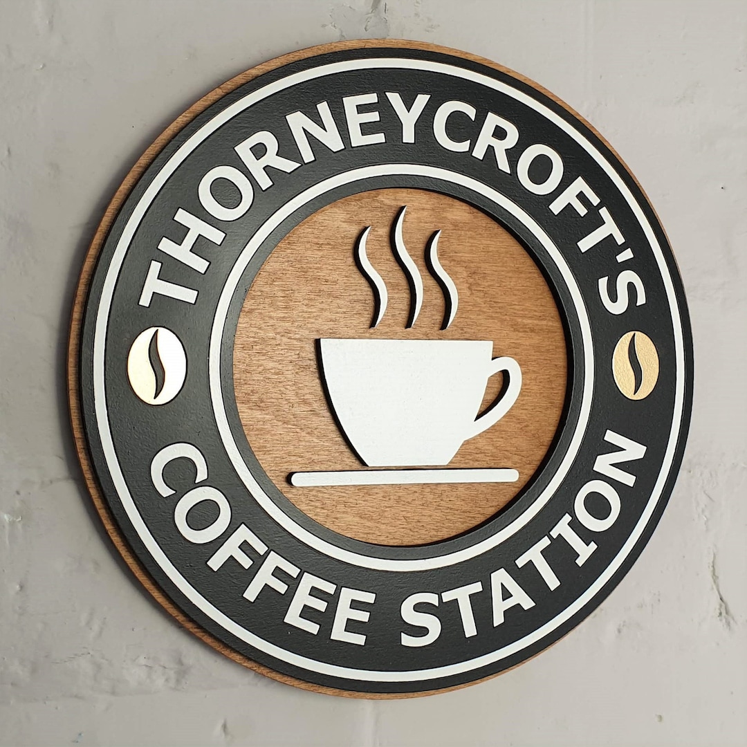 Cafe Coffee Shop Signs Coffee Metal Sign | Kitchen Decor | Coffee Bar