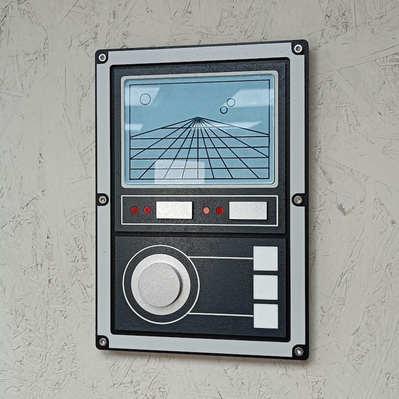 3D Sci-fi Control Panel Wall Art: Laser-cut MDF & Acrylic, Futuristic ...