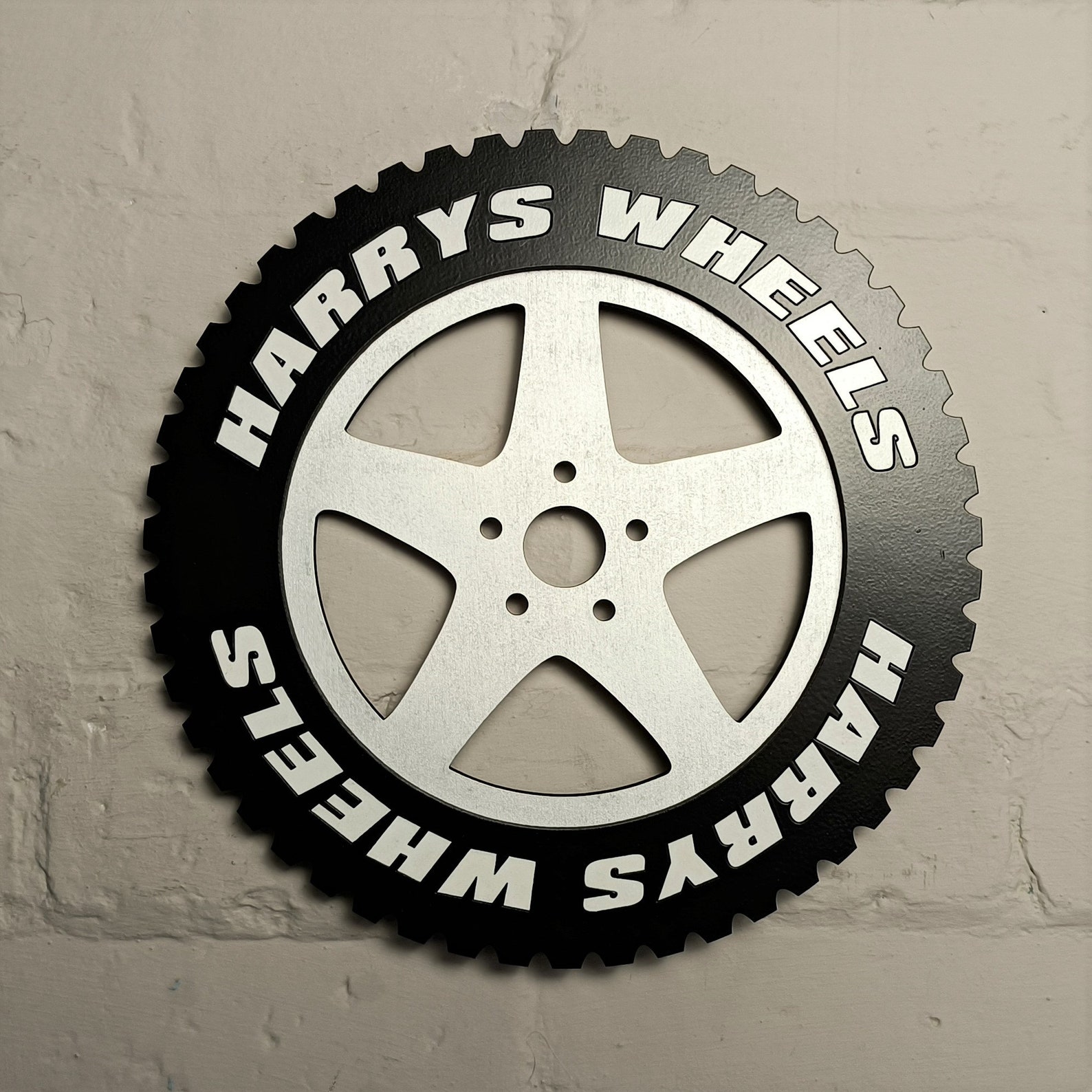 Personalised Garage Sign / Custom Car Tyre Wheel Plaque / | Etsy UK