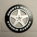 Personalised Garage Sign / Custom Car Tyre Wheel Plaque / Handmade ...