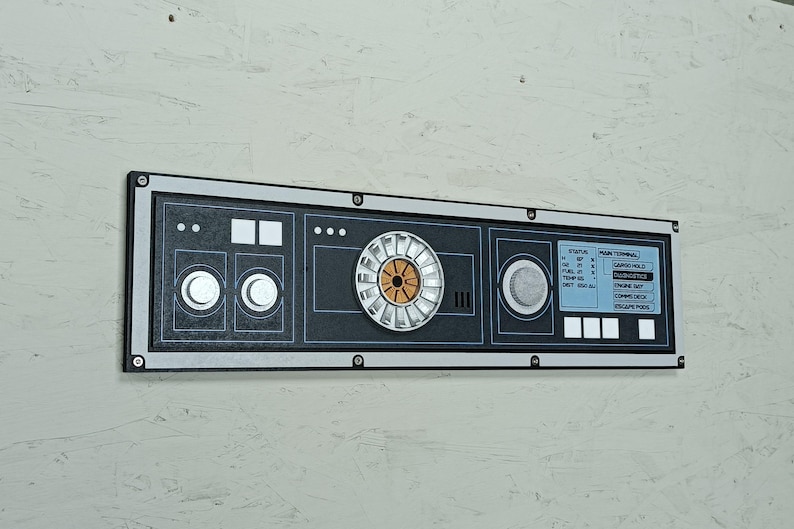 Large Sci-fi Control Panel Prop: Futuristic Wall Art - Etsy
