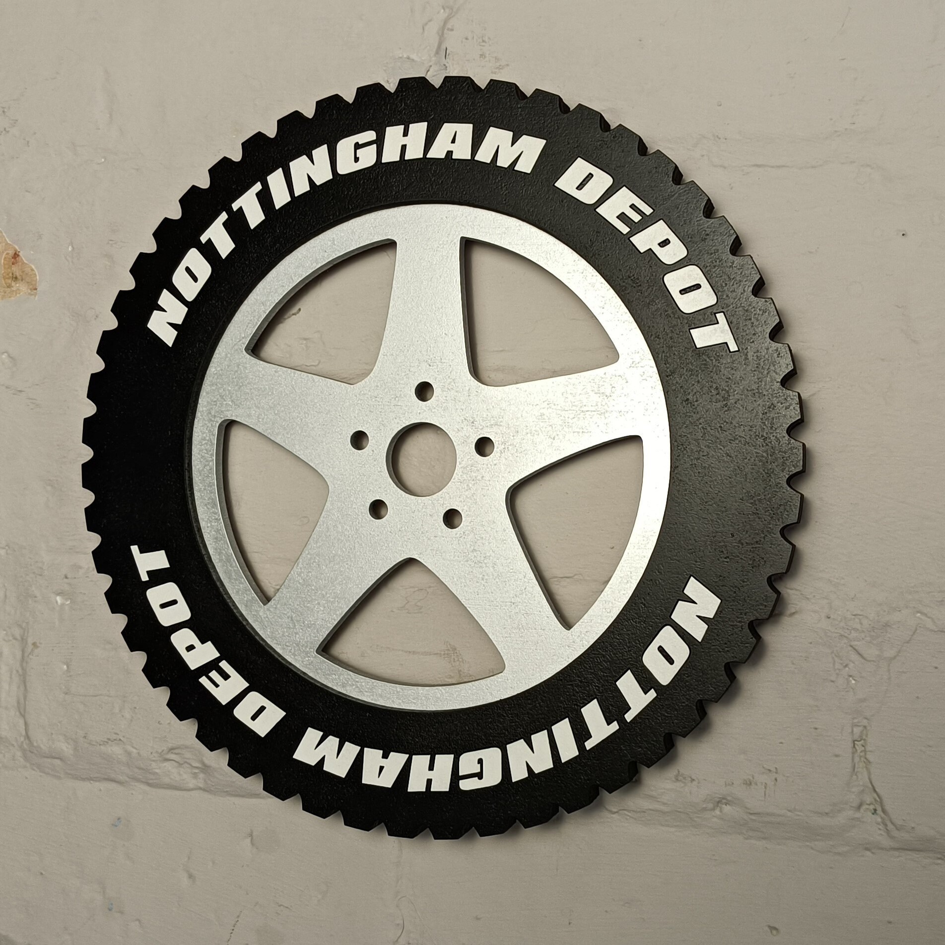 Personalised Garage Sign / Custom Car Tyre Wheel Plaque / Handmade ...