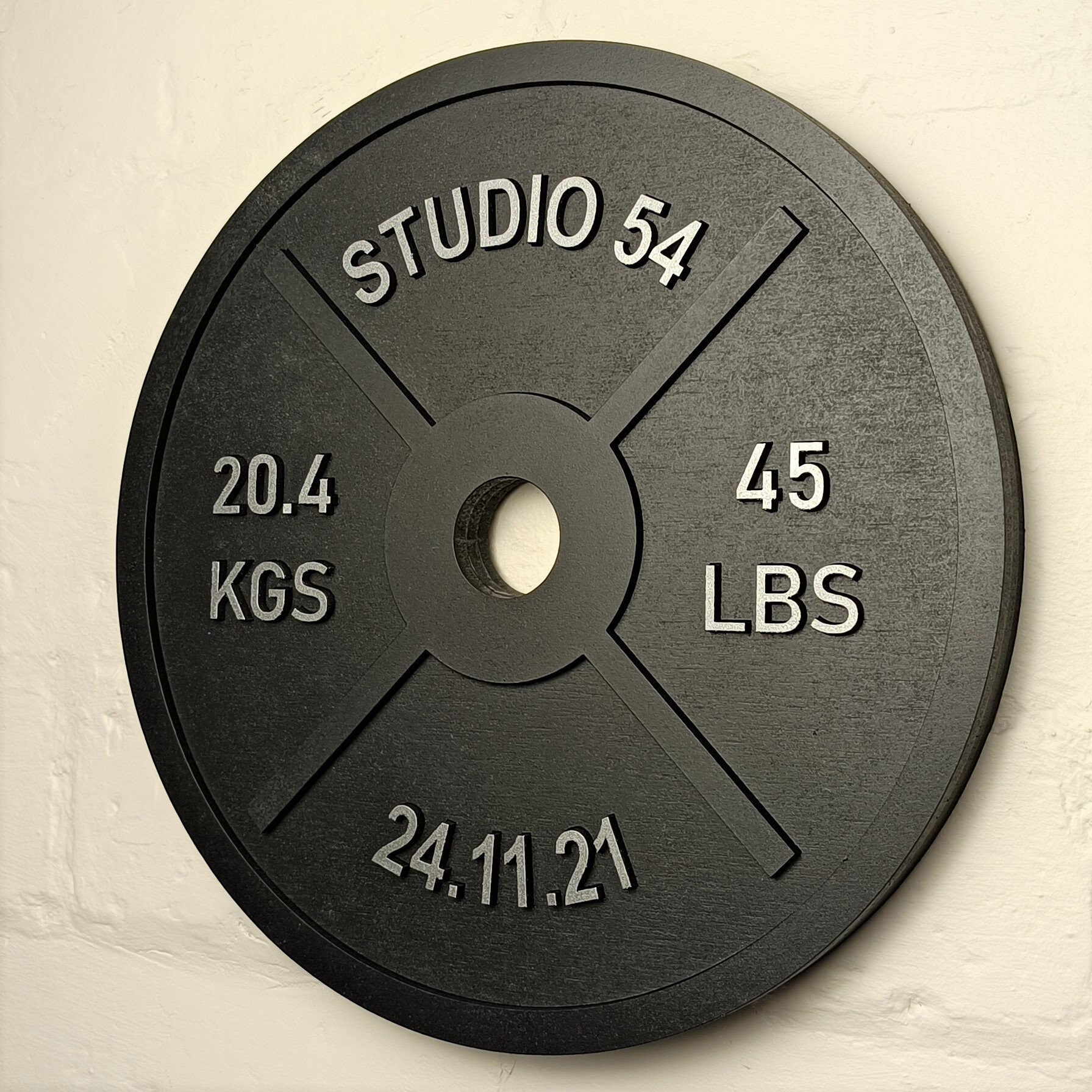 Personalised Home Gym Sign / Standard Barbell Dumbbell Sign - Etsy UK