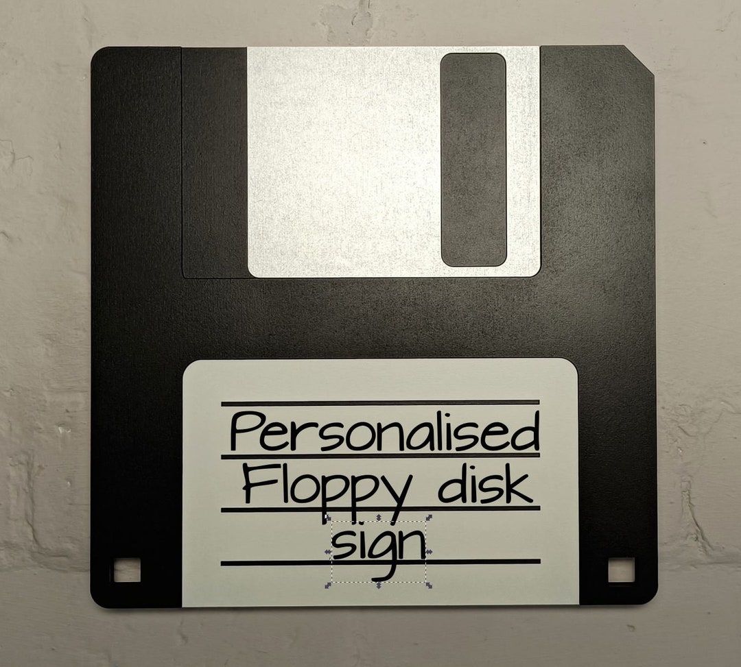 Large Personalised 3D 3.5 Inch Floppy Disk - Wall Hanging Retro Geek ...