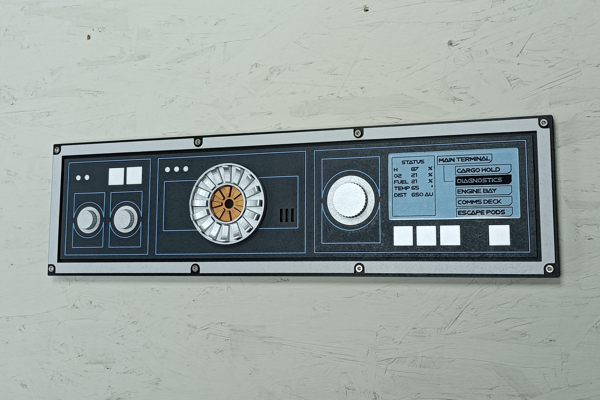 Large Sci-fi Control Panel Prop: Futuristic Wall Art - Etsy
