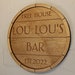 Personalised Wooden Barrel Pub Sign: Custom Family Name Home Bar Decor ...
