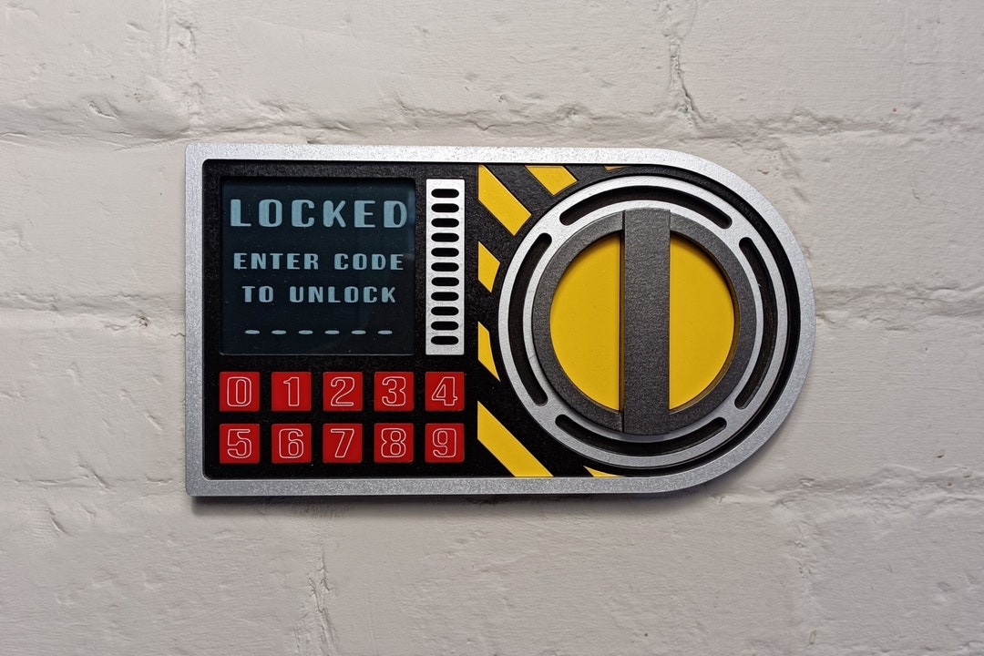 Sci-fi Inspired Door Lock Control Panel / 3d Prop Entry Handle Replica ...