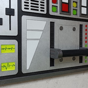Extra Large Sci-fi Inspired Control Panel / 3d Sci Fi Wall Panel ...