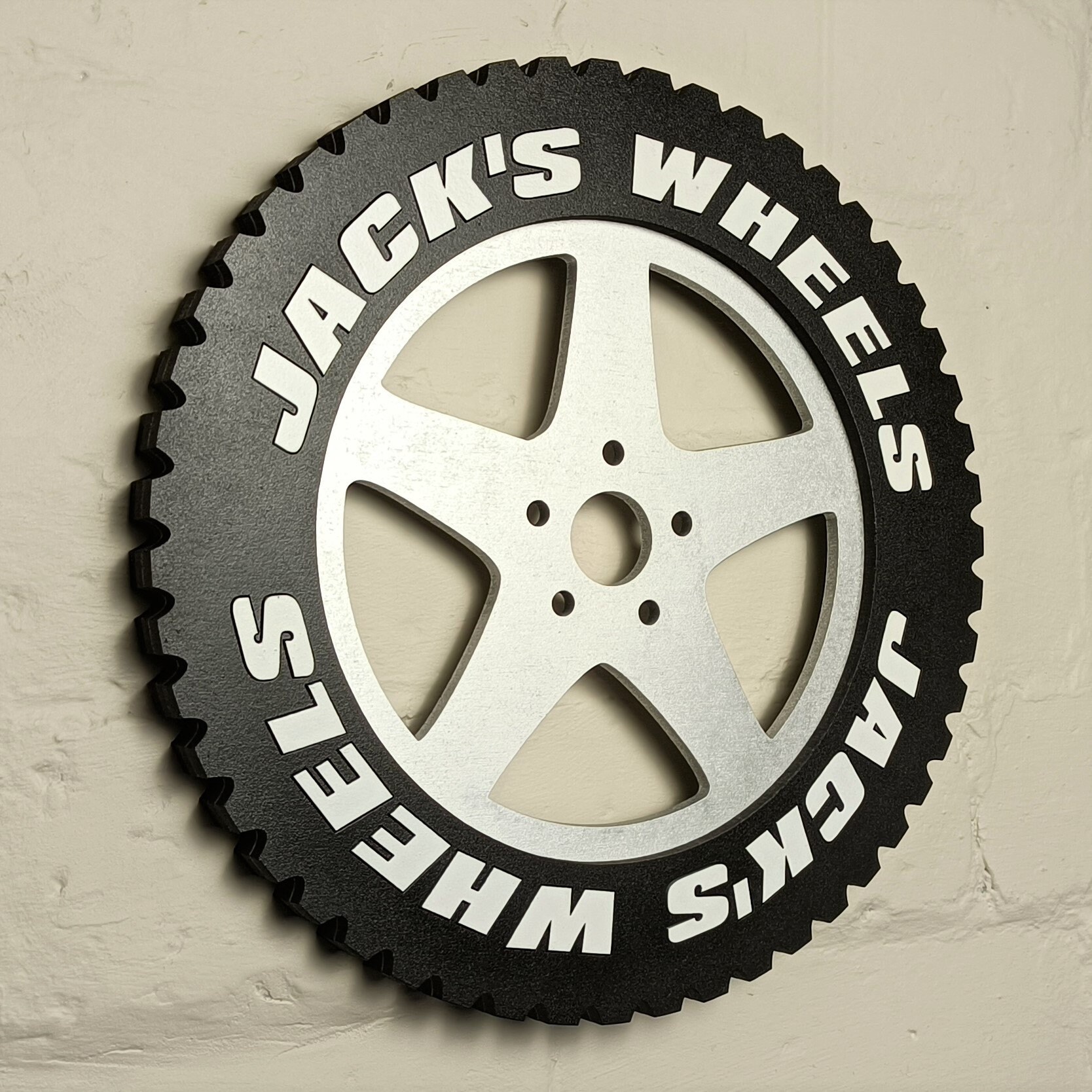 Personalised Garage Sign / Custom Car Tyre Wheel Plaque / | Etsy UK