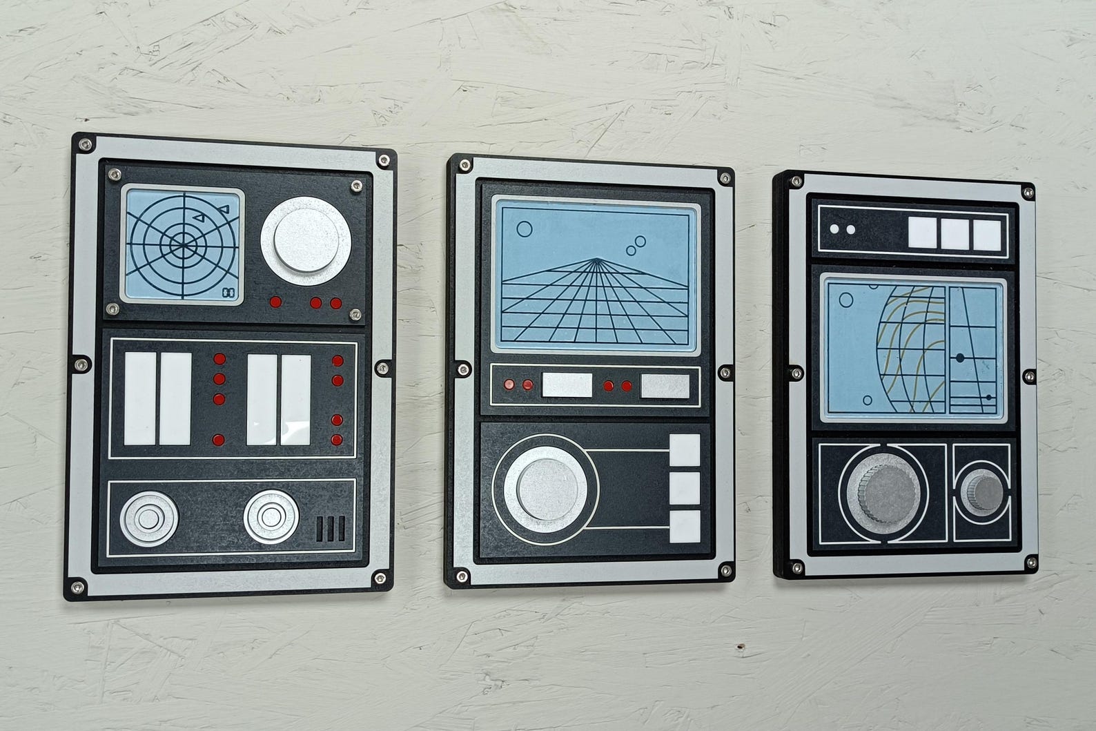 3D Sci-fi Control Panel Wall Art: Laser-cut MDF & Acrylic, Futuristic ...