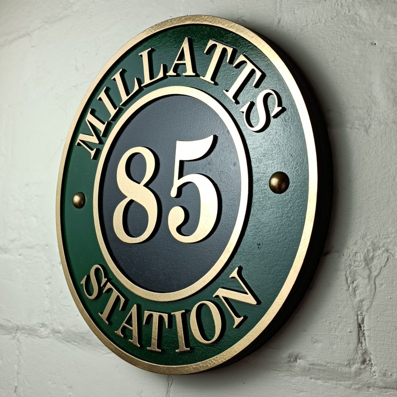 Personalised Vintage Brass Style Railway Sign / Railway - Etsy UK
