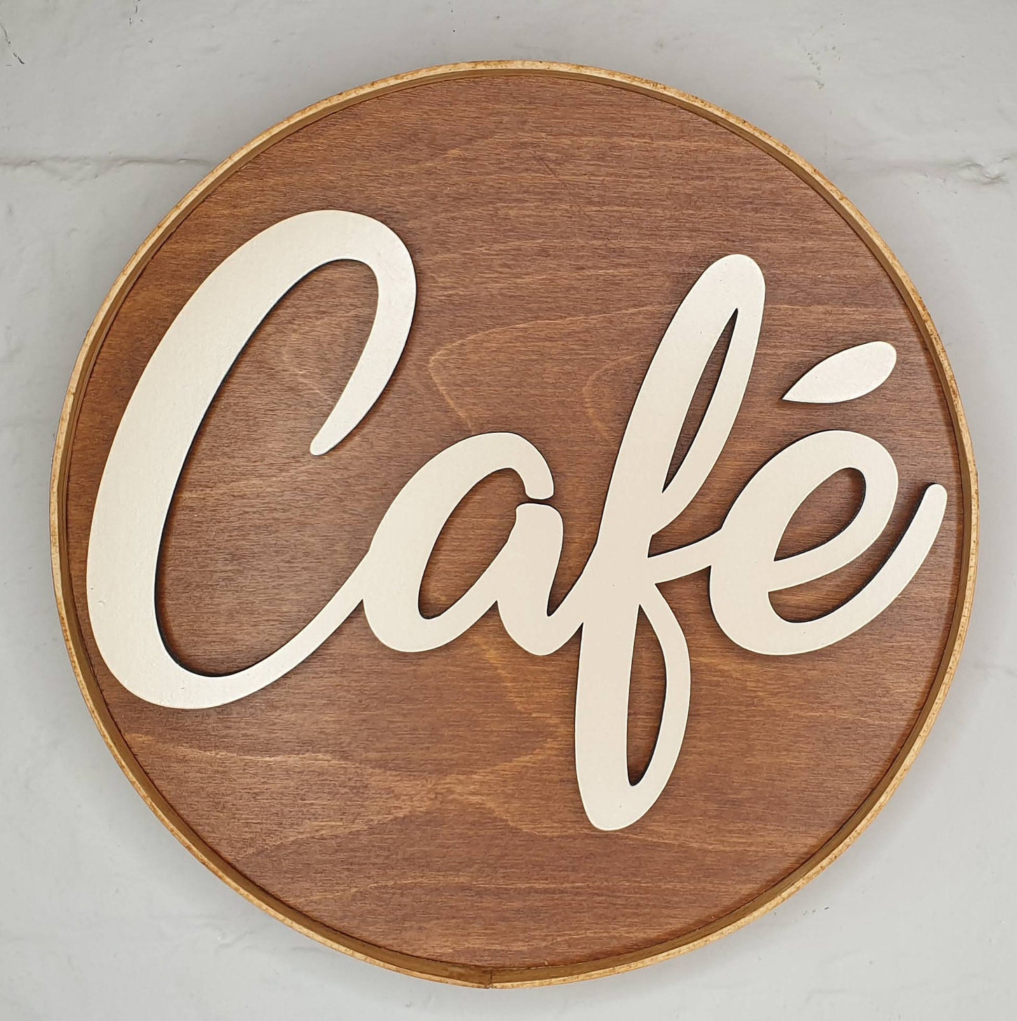 Round Wooden Cafe Sign / Kitchen Coffee Sign / Handmade - Etsy UK