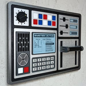 Large Sci-fi Control Panel: 3D Futuristic Wall Art Prop - Etsy