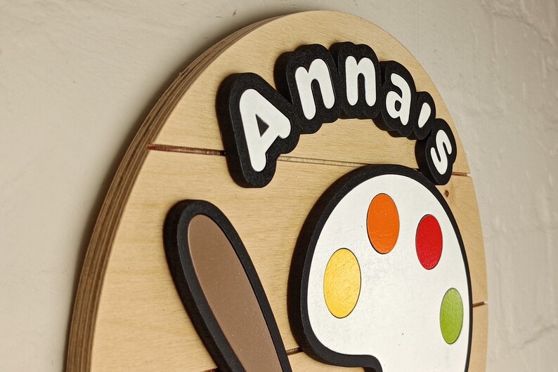 Personalised Art Studio Sign / Custom 3D Wooden Craft Hobby - Etsy UK