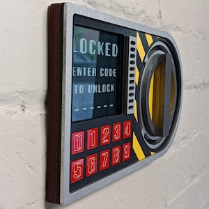 Sci-fi Inspired Door Lock Control Panel / 3d Prop Entry Handle Replica ...