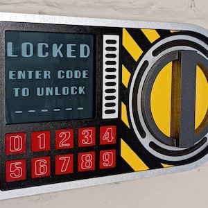 Sci-fi Inspired Door Lock Control Panel / 3d Prop Entry Handle Replica ...