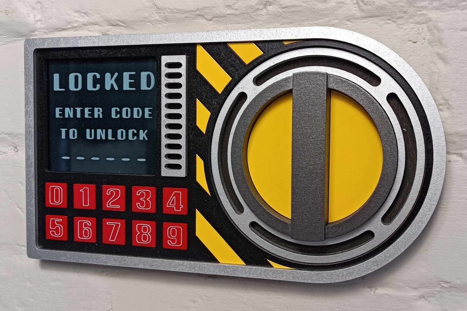 Sci-fi Door Lock Control Panel: 3D Prop Replica, Futuristic Wall Art - Etsy