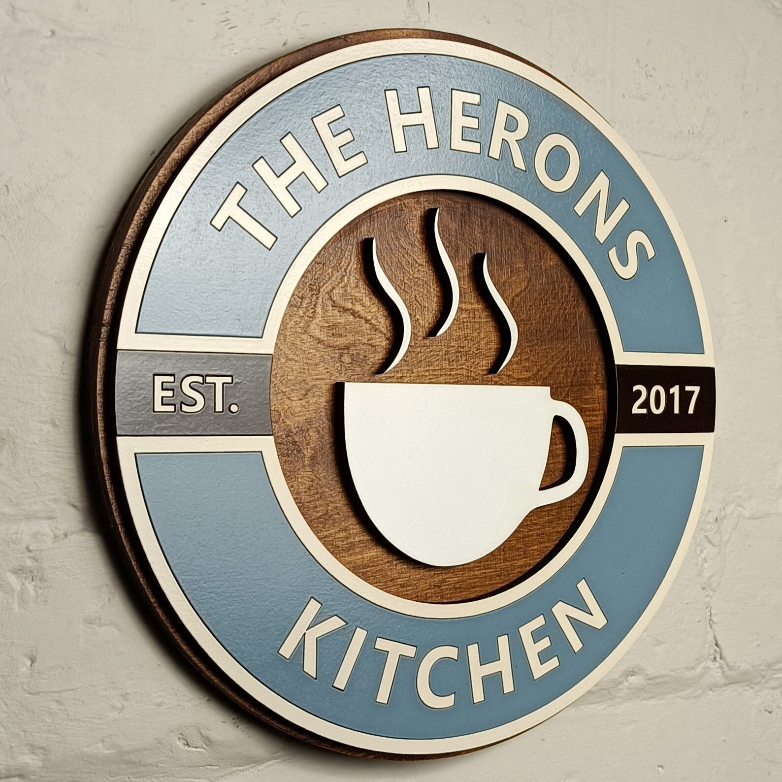 Large Personalised Coffee Retro Style Sign / Custom Kitchen Vintage ...