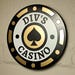 Personalised Large Poker Chip Wall Sign - Customised Casino Token ...