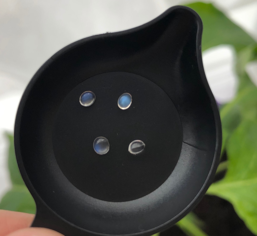 4 X 3.2mm Natural Moonstones, Fine Blue Sri Lanka (ceylon) Oval ...