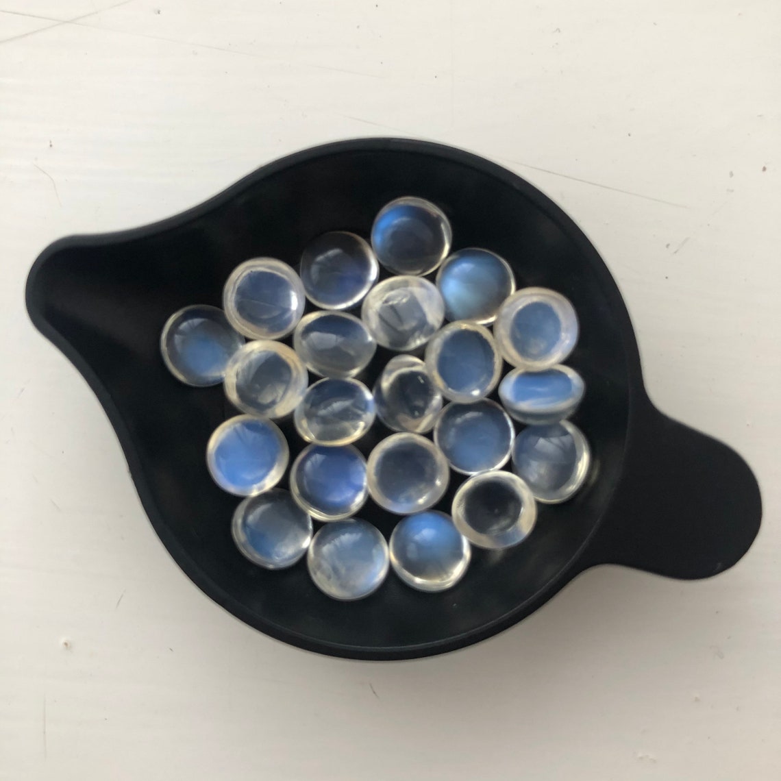 6mm Ceylon Blue Moonstone Cabochon, Loose Gemstone - Etsy