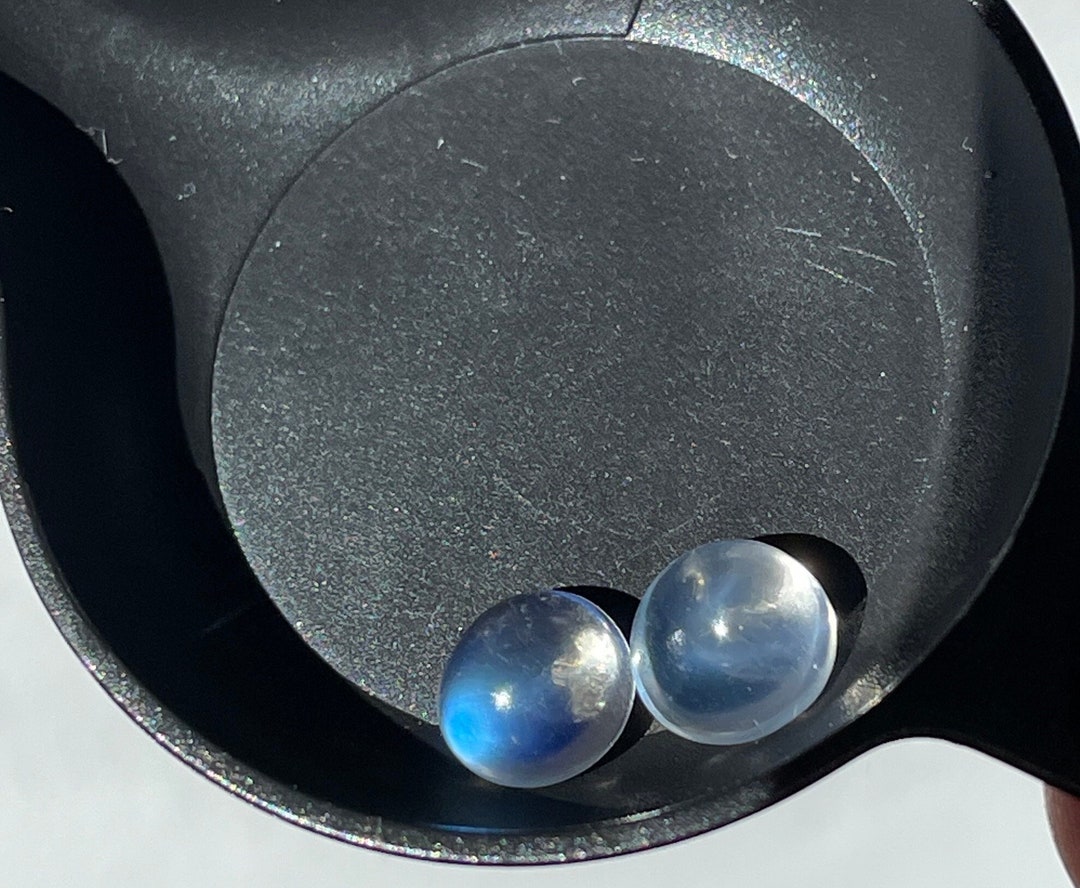 2 X 6.5mm Blue Moonstones Sri Lanka ceylon Fine Natural - Etsy