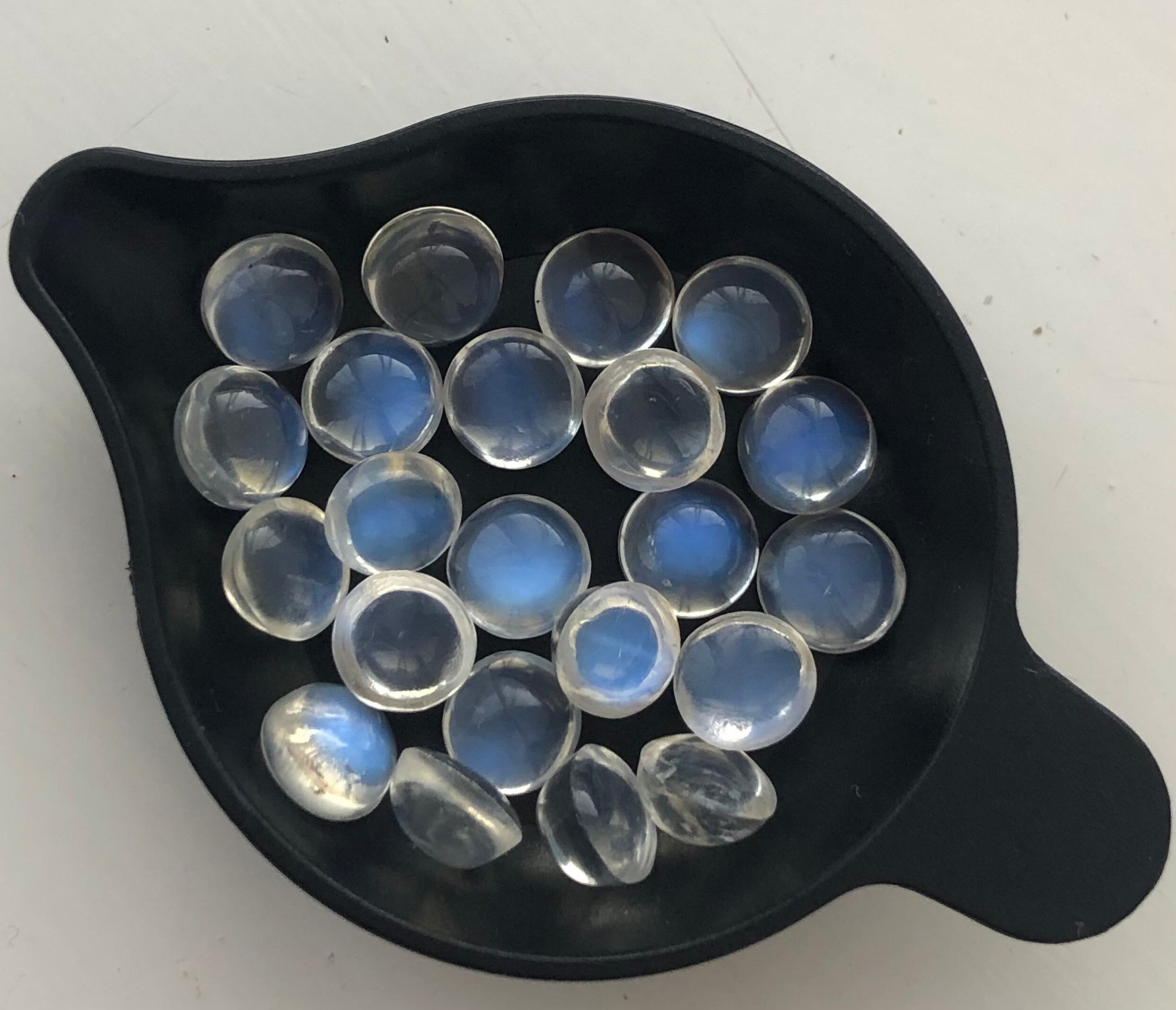 6mm Ceylon Blue Moonstone Cabochon, Loose Gemstone - Etsy