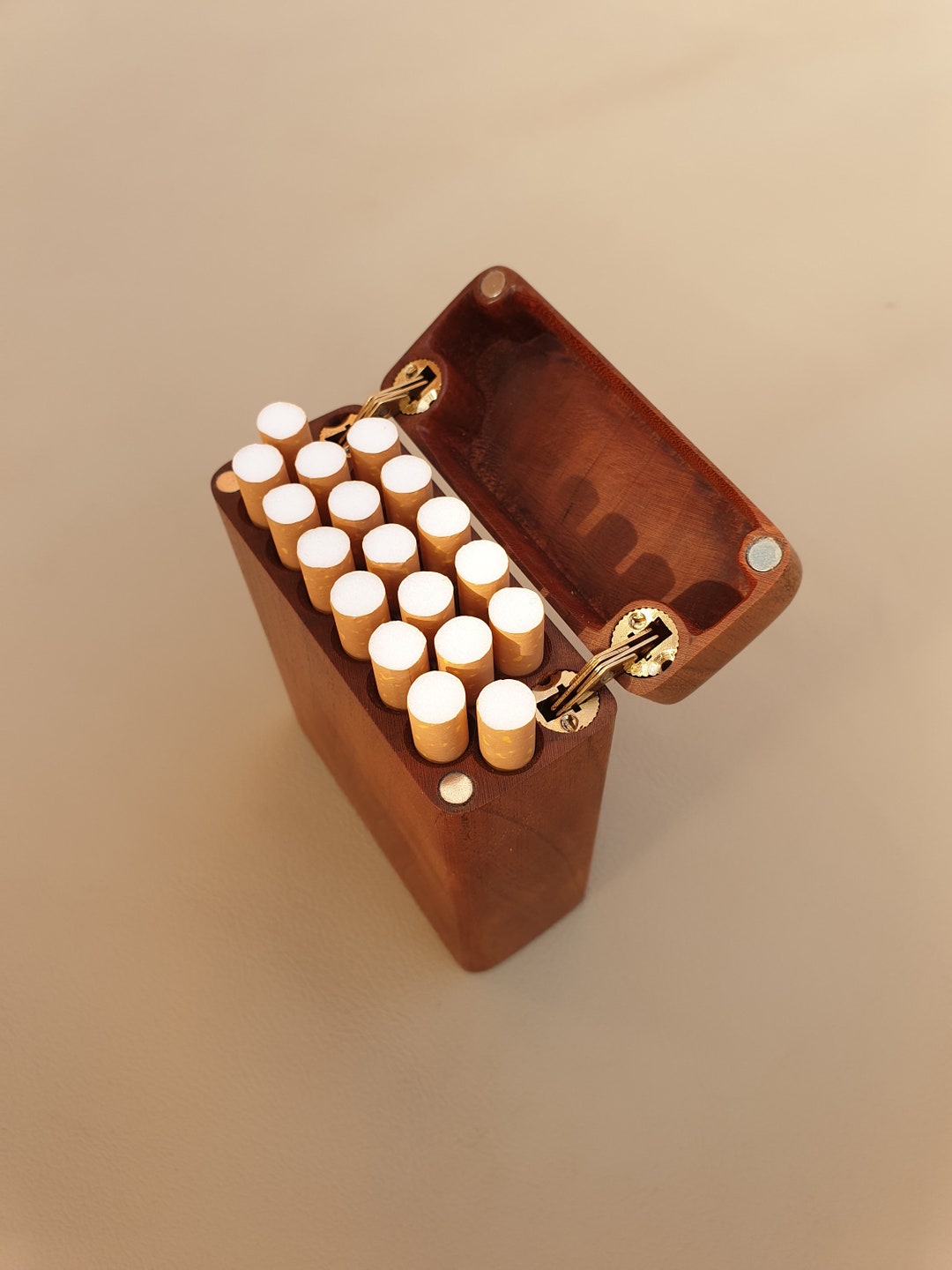 Custom Cherry Wood Cigarette Box for 18x Standard Size Cigarettes - Etsy