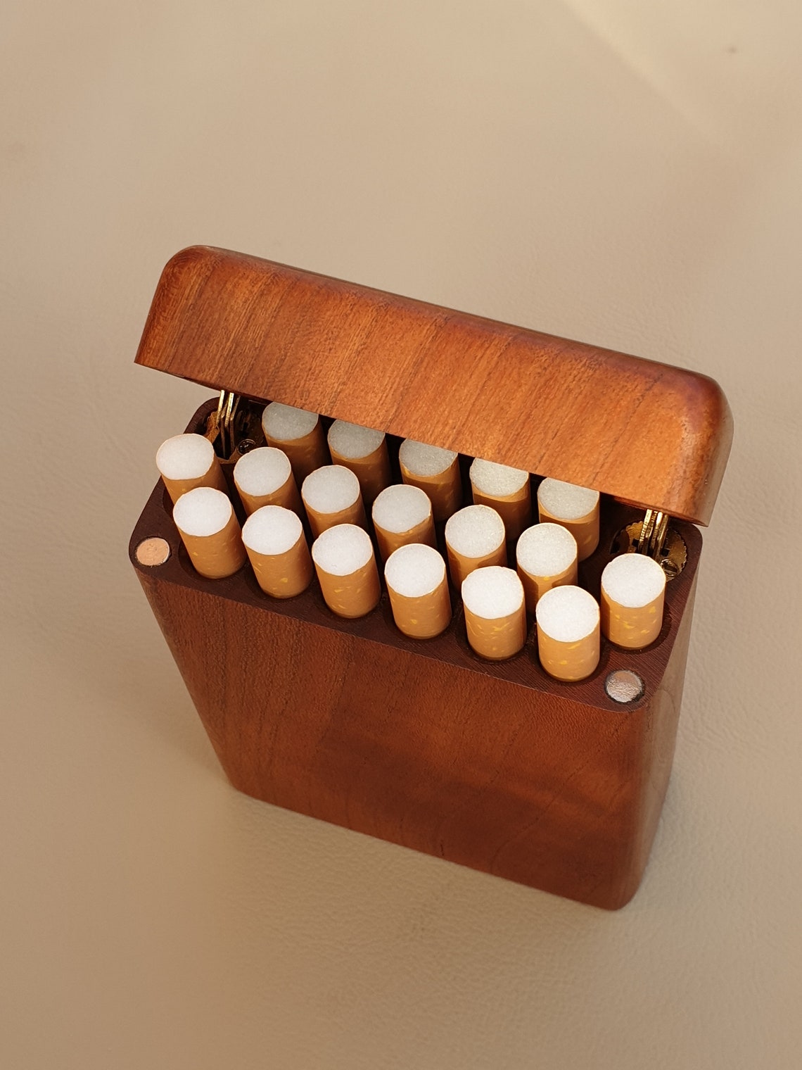 Custom Cherry Wood Cigarette Box for 18x Standard Size - Etsy