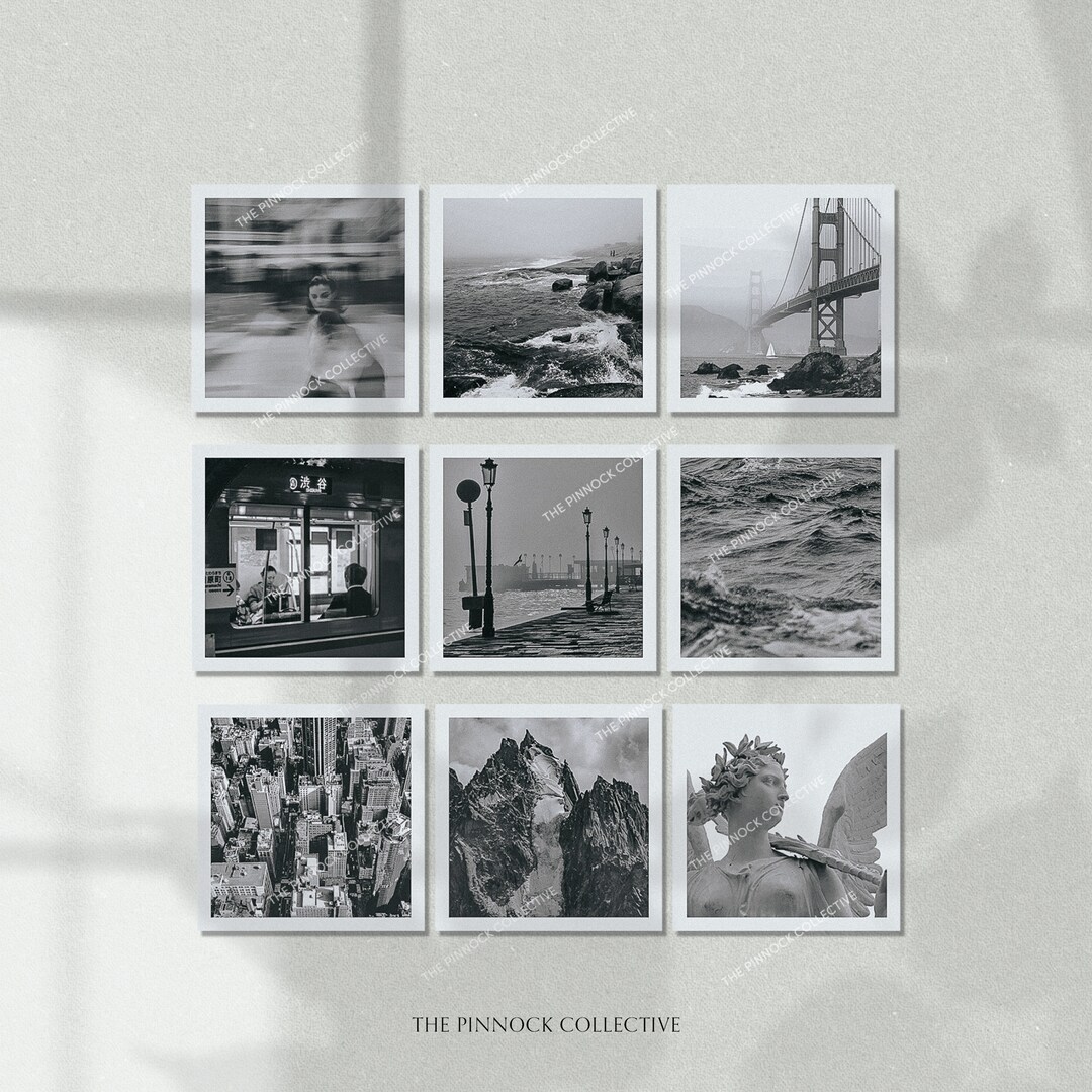 Black & White Photograph Themed Sticker Pack, Perfect for Journaling ...