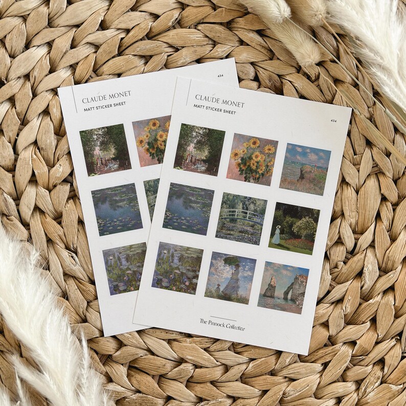 Claude Monet Stickers | Fine Art Journal | Renaissance Paintings ...