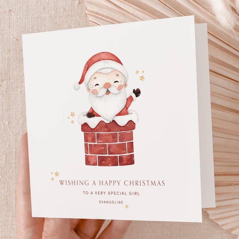 Child Christmas Card - Etsy