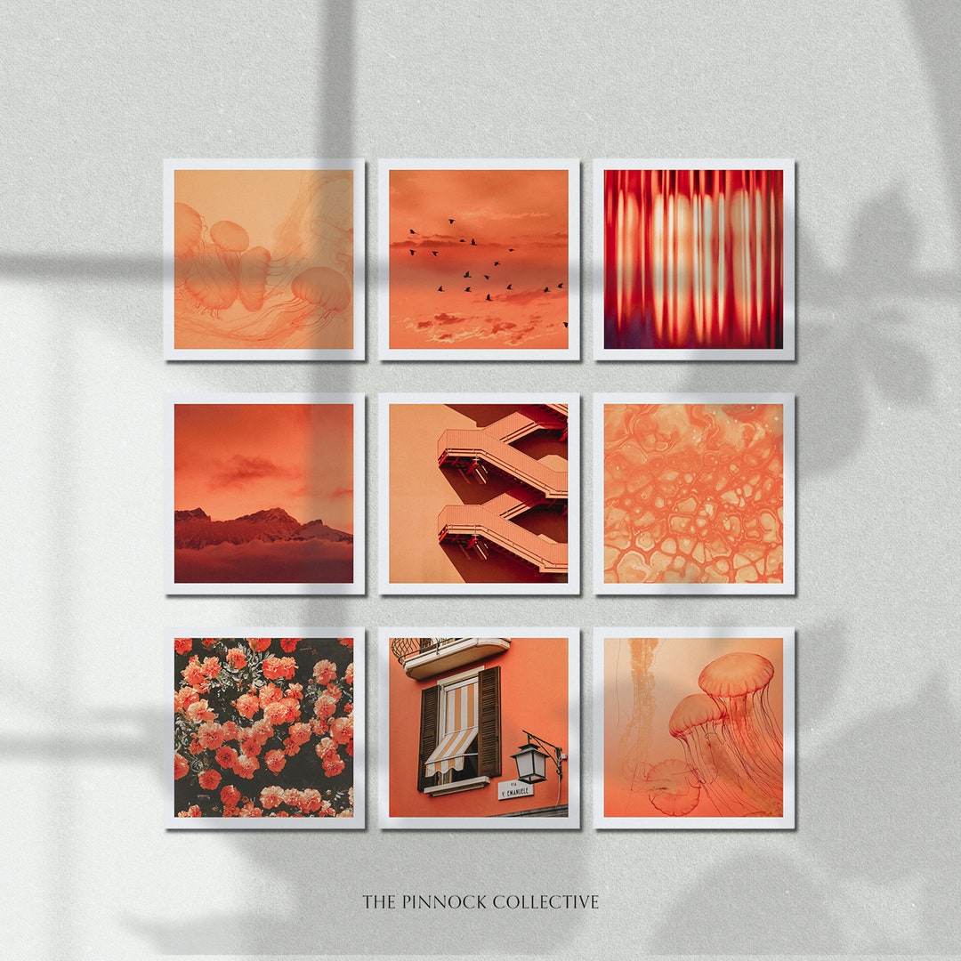 Orange Aesthetic Sticker Pack, Perfect for Journaling and Scrapbooking ...